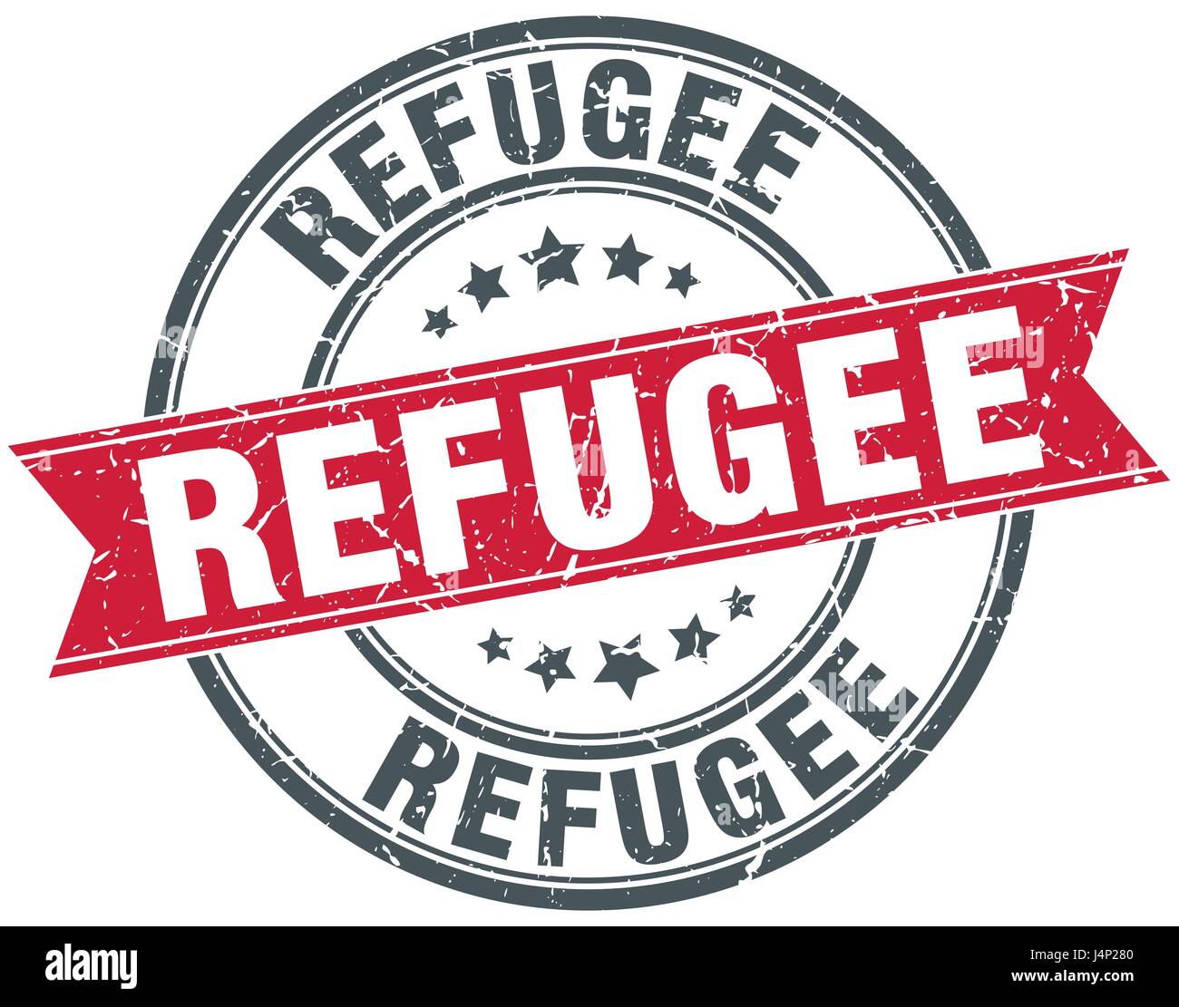 Refugee sticker Stock Vector Images - Alamy