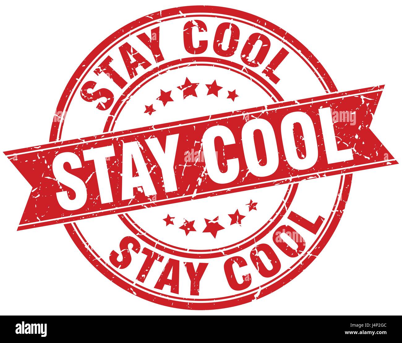 stay cool round grunge ribbon stamp Stock Vector Image & Art - Alamy