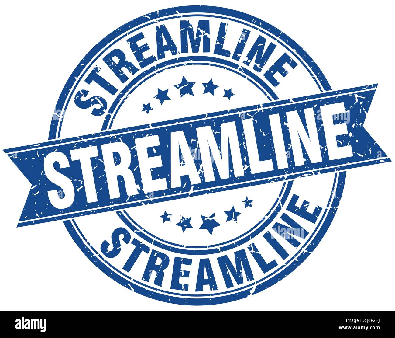 streamline round grunge ribbon stamp Stock Vector Image & Art - Alamy