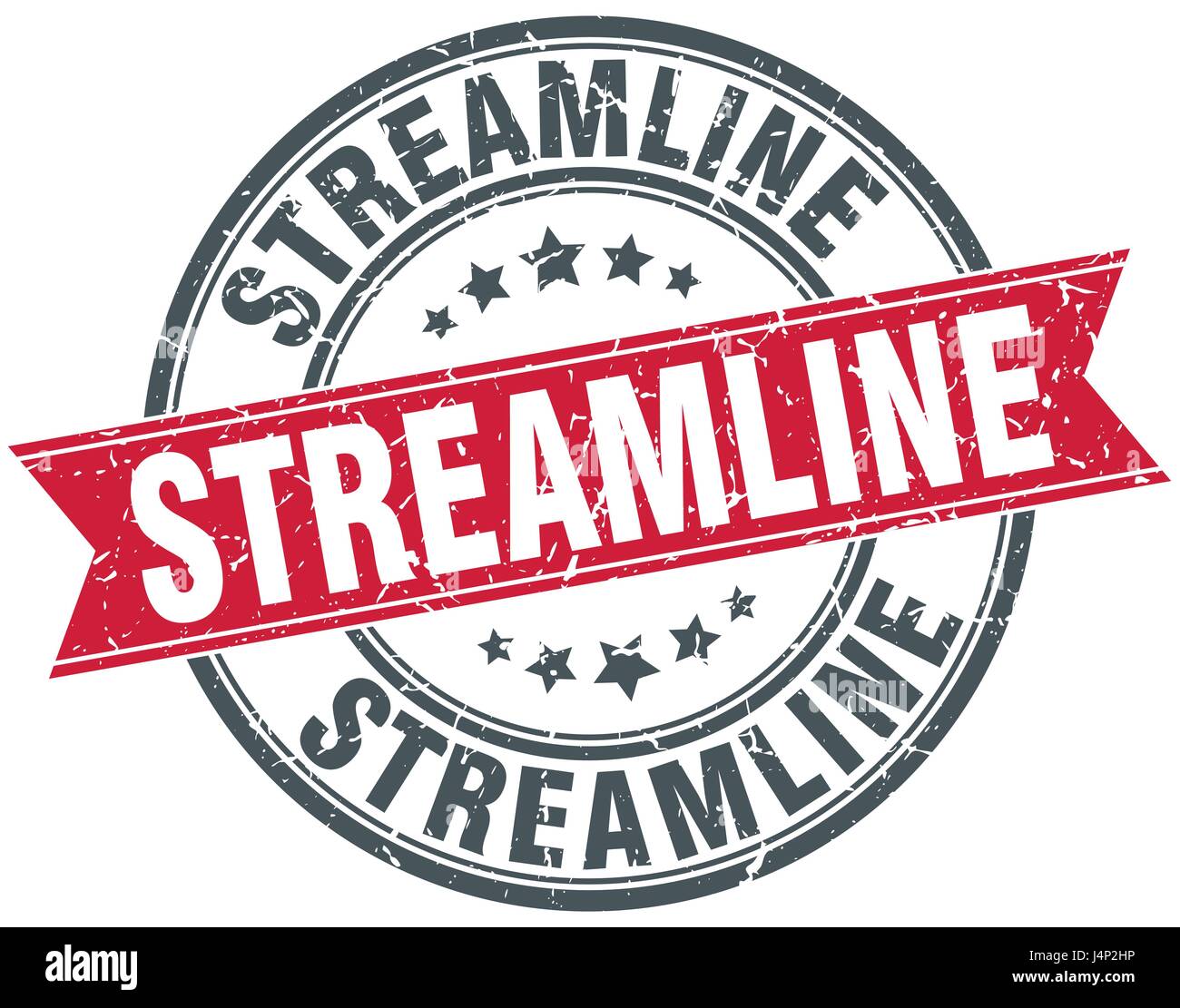 streamline round grunge ribbon stamp Stock Vector Image & Art - Alamy