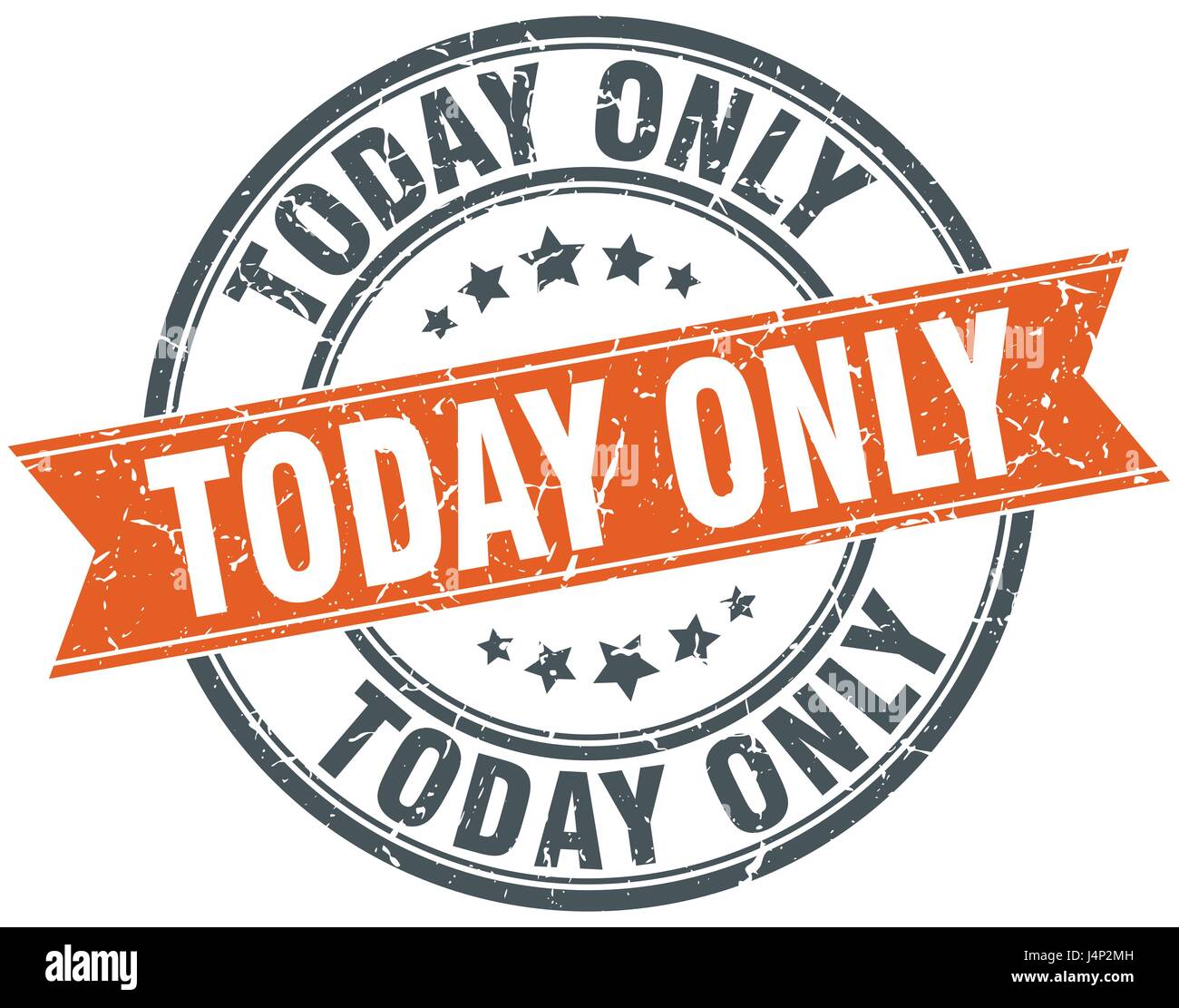 Today only label orange hi-res stock photography and images - Alamy