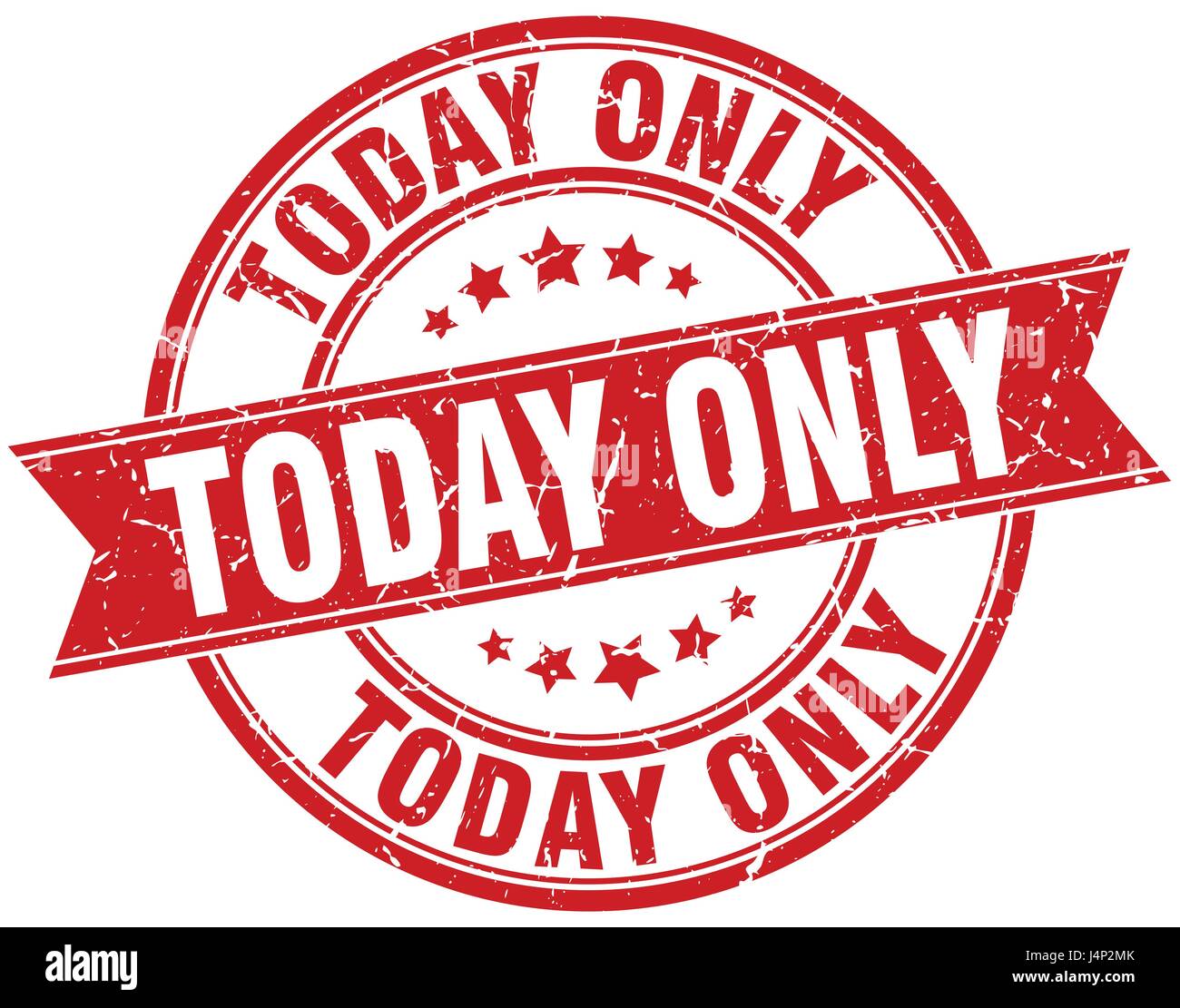 Only today round ribbon hi-res stock photography and images - Alamy