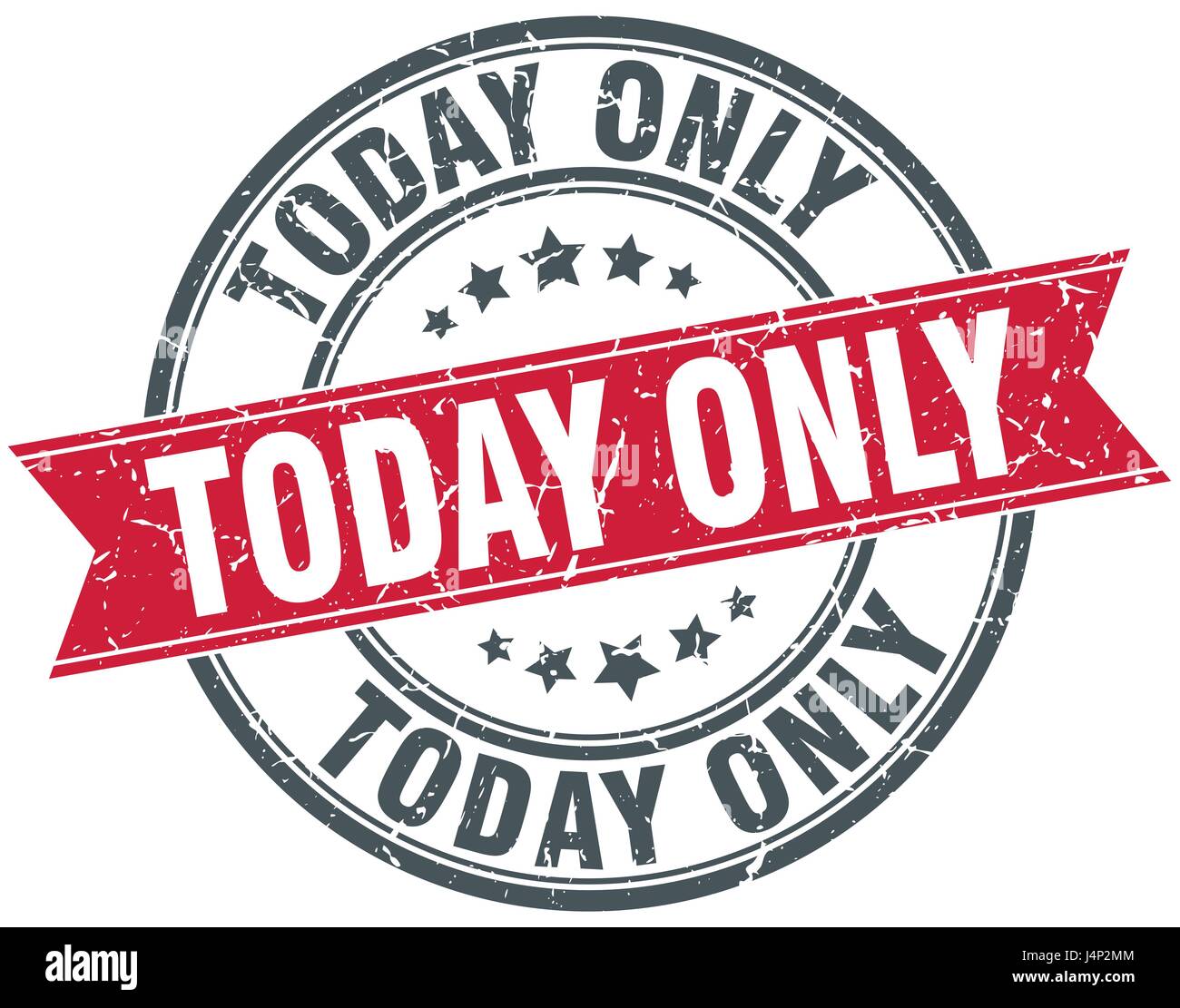 today only round grunge ribbon stamp Stock Vector Image & Art - Alamy