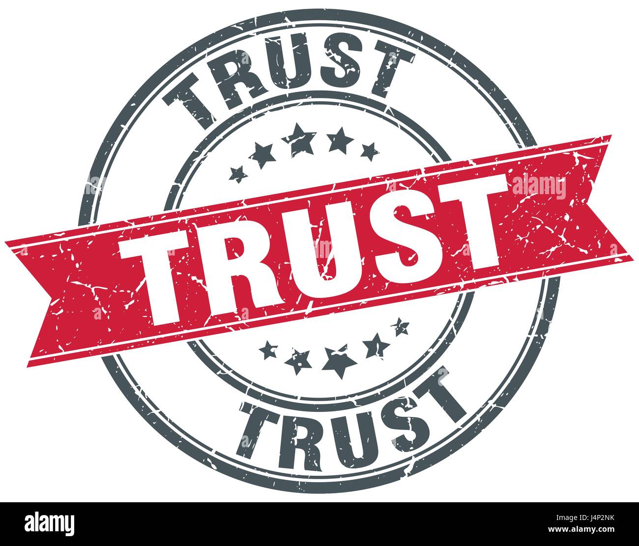 trust round grunge ribbon stamp Stock Vector Image & Art - Alamy