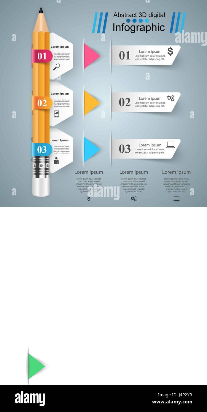 Business Infographics. Pencil icon Stock Vector Image & Art - Alamy