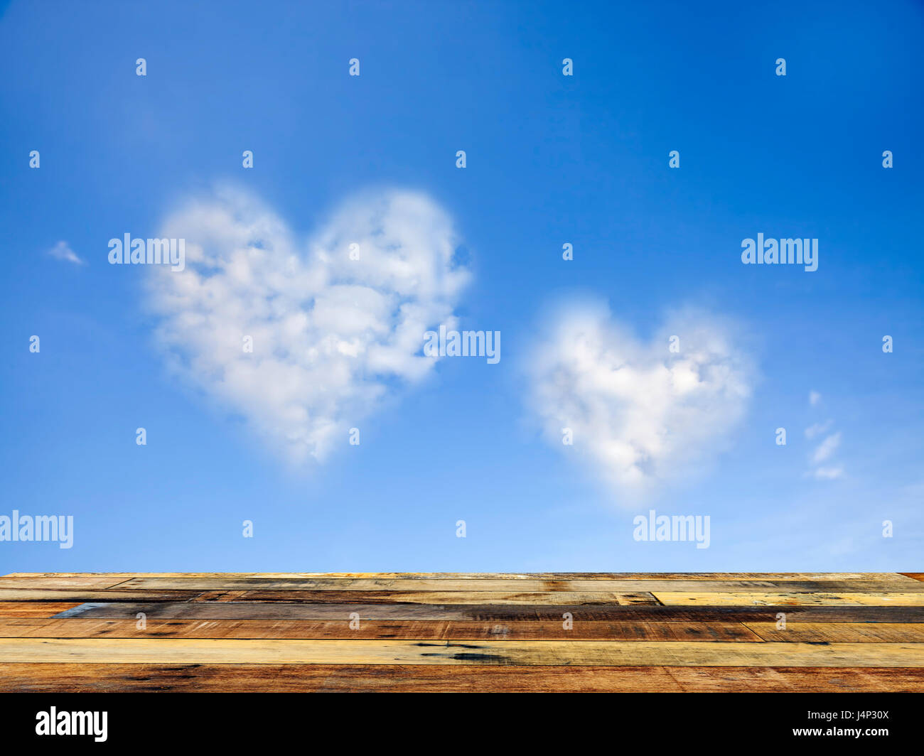 The wood table with nice beautiful background Stock Photo - Alamy