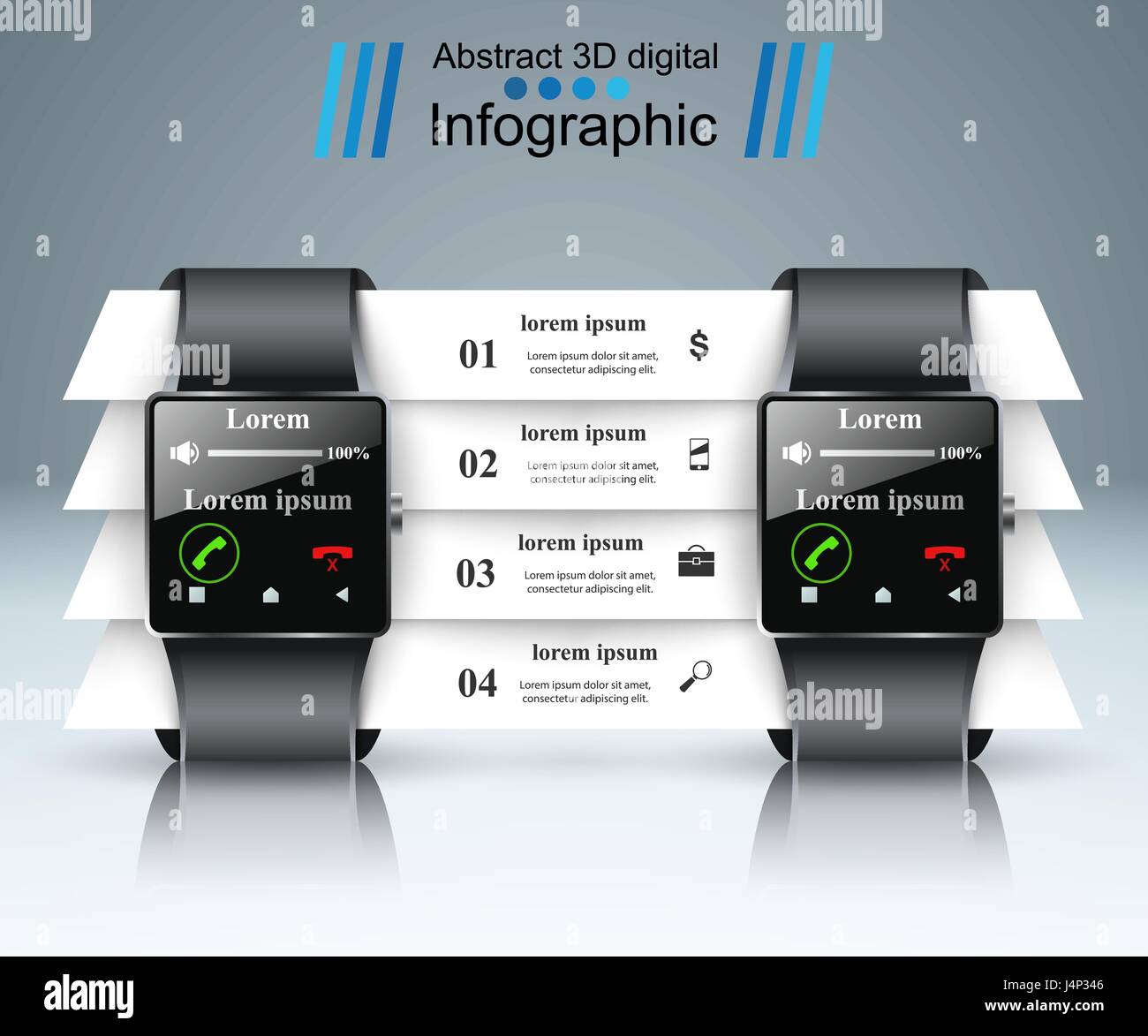 Smartwatch icon. Abstract infographic Stock Vector Image & Art - Alamy