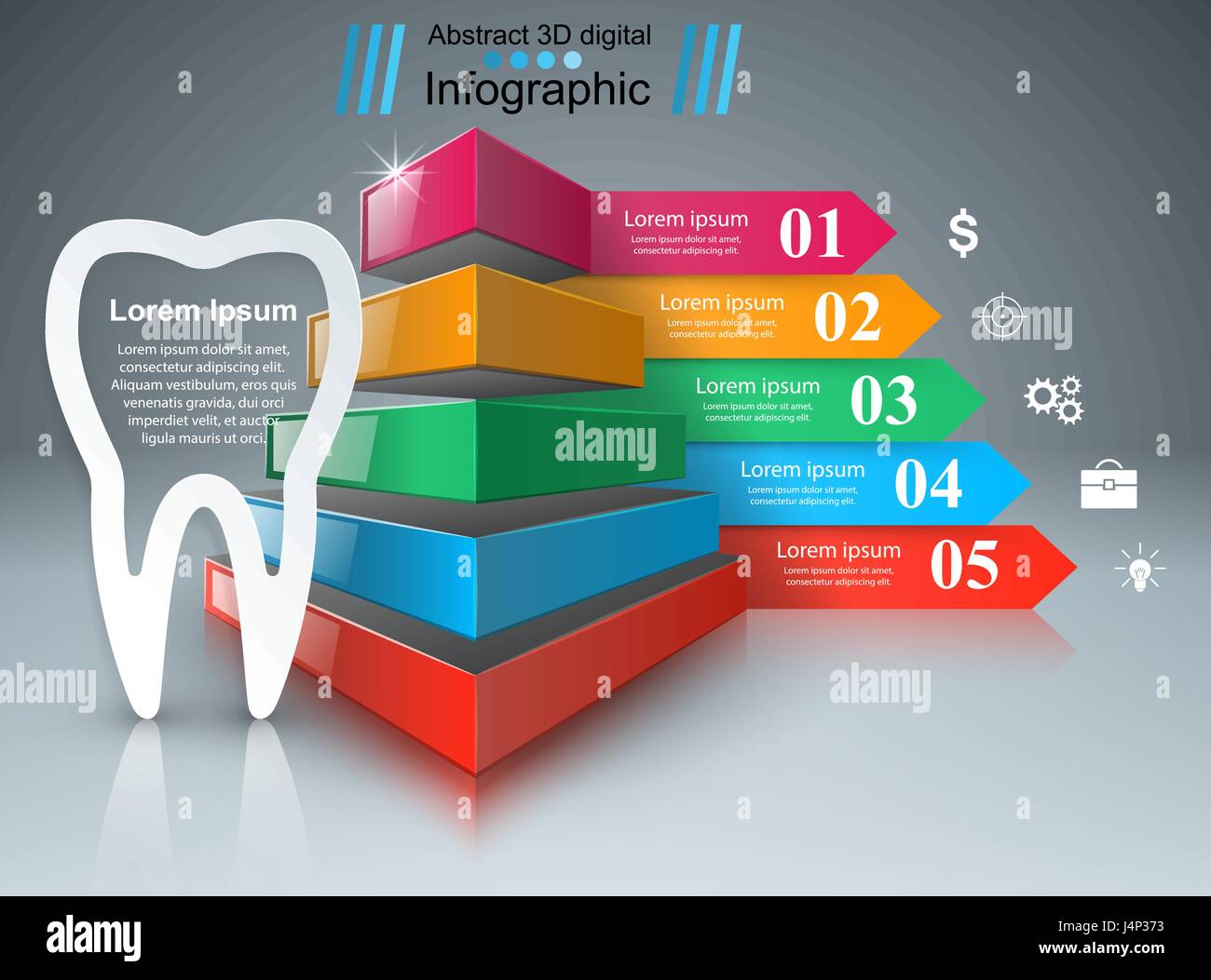 Business Infographics. Tooth icon Stock Vector Image & Art - Alamy