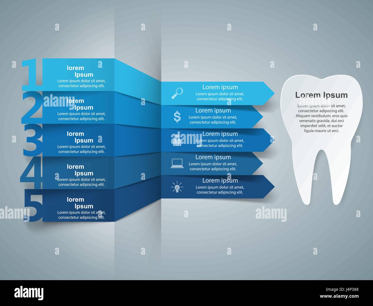 Business Infographics. Tooth icon Stock Vector Image & Art - Alamy