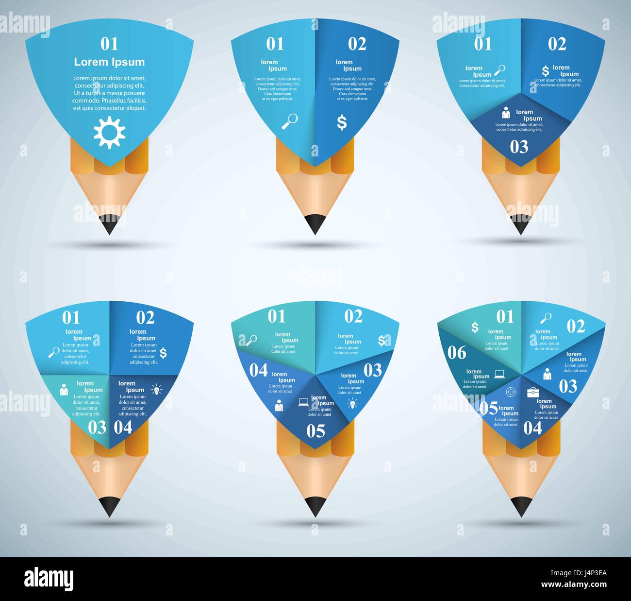 Business Infographics. Pencil icon Stock Vector Image & Art - Alamy