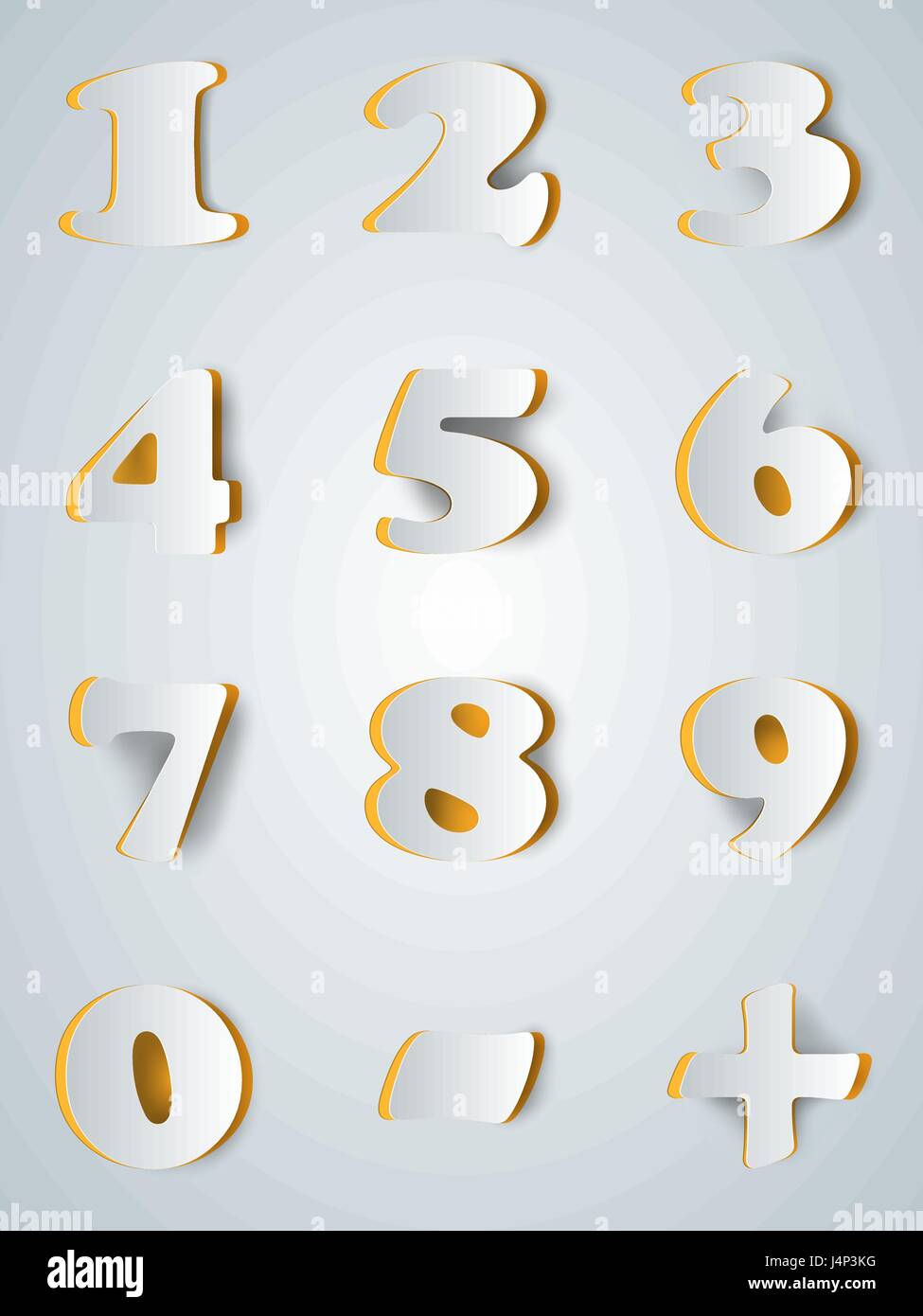 Digital number zero seven Stock Vector Images - Alamy