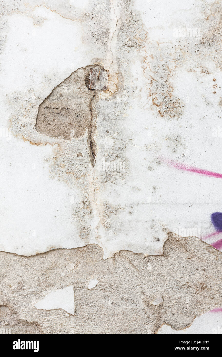 Chipped concrete wall texture Stock Photo - Alamy
