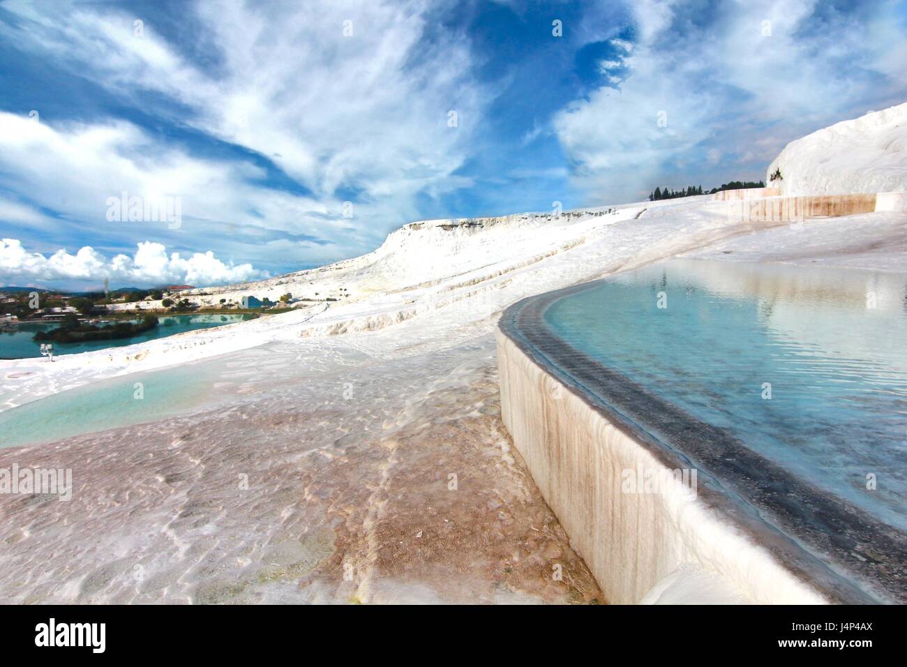 the beautiful pools in pamukkale turkey Stock Photo - Alamy