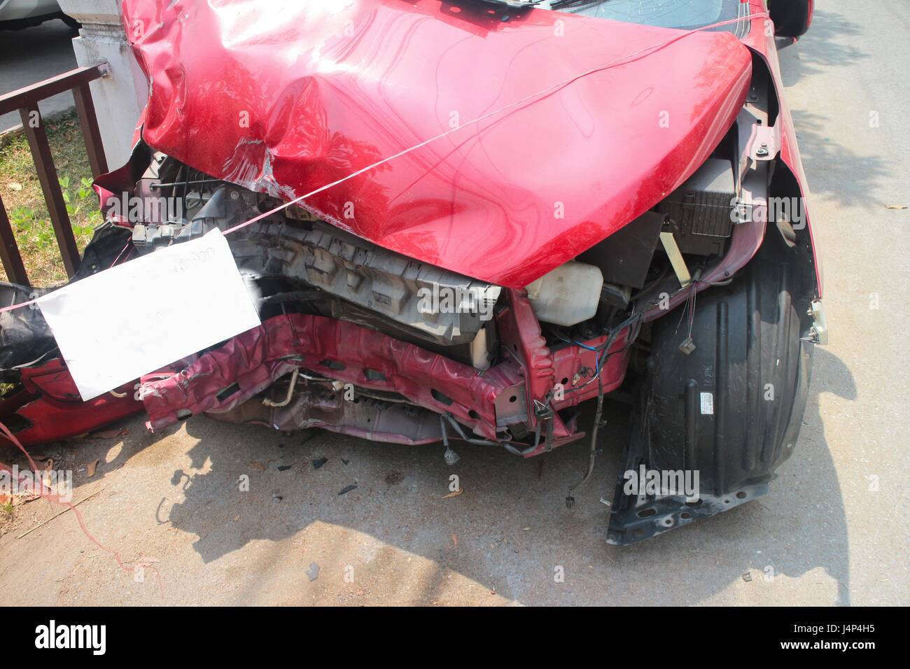 Car front mirror crash hi-res stock photography and images - Alamy