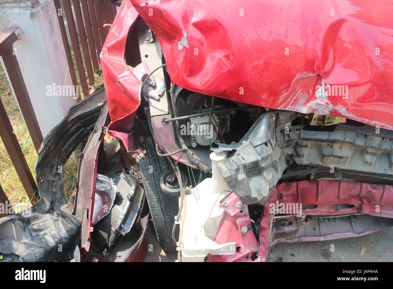 Car front mirror crash hi-res stock photography and images - Alamy