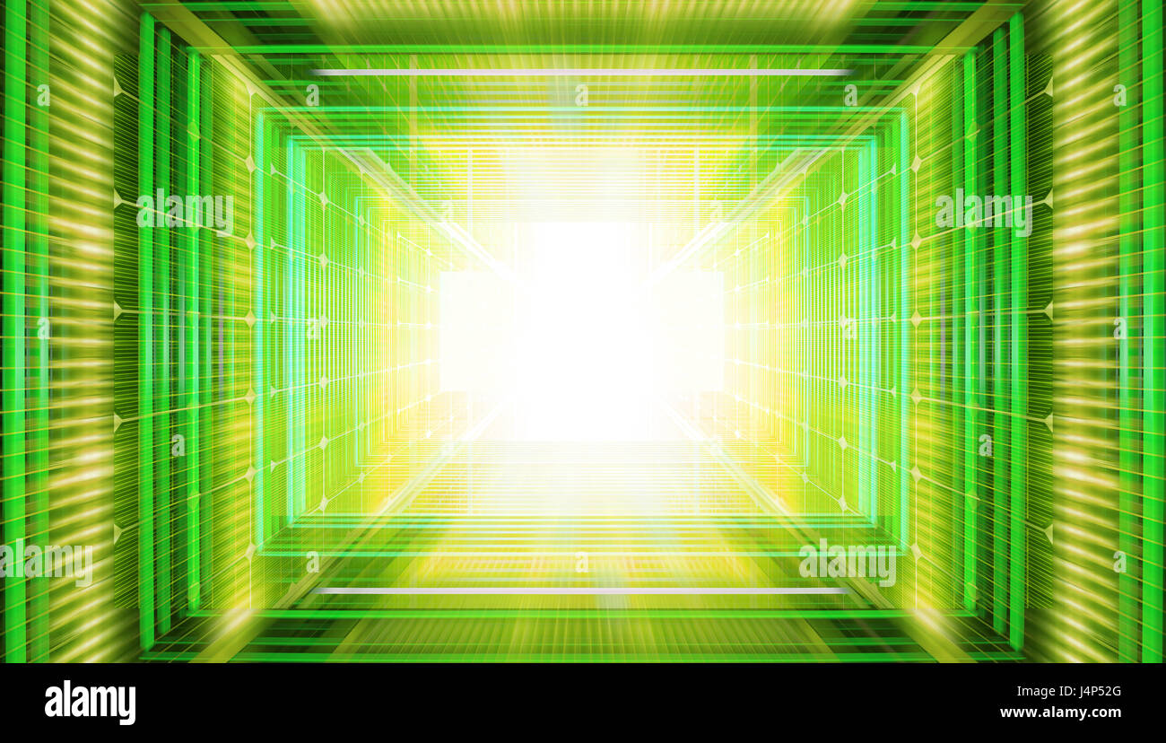 Technology background with transparent geometric shapes like matrix ...