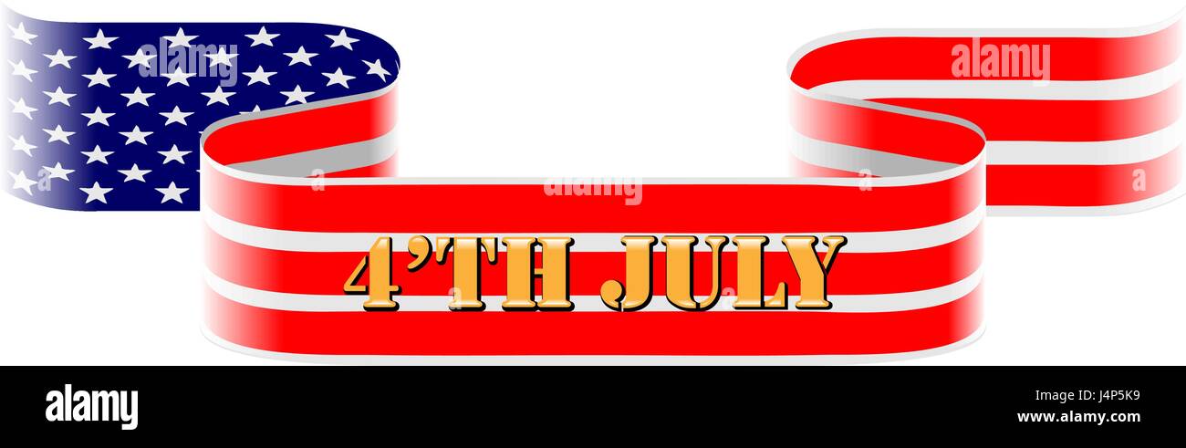 Independence Day Ribbon Stock Vector Image & Art - Alamy
