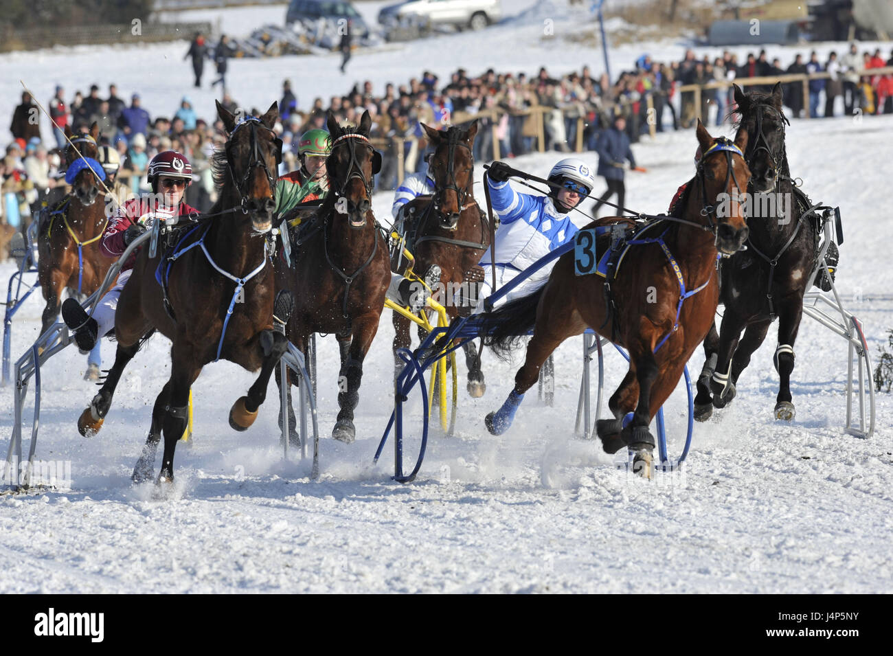 Horses slide race hi-res stock photography and images - Alamy