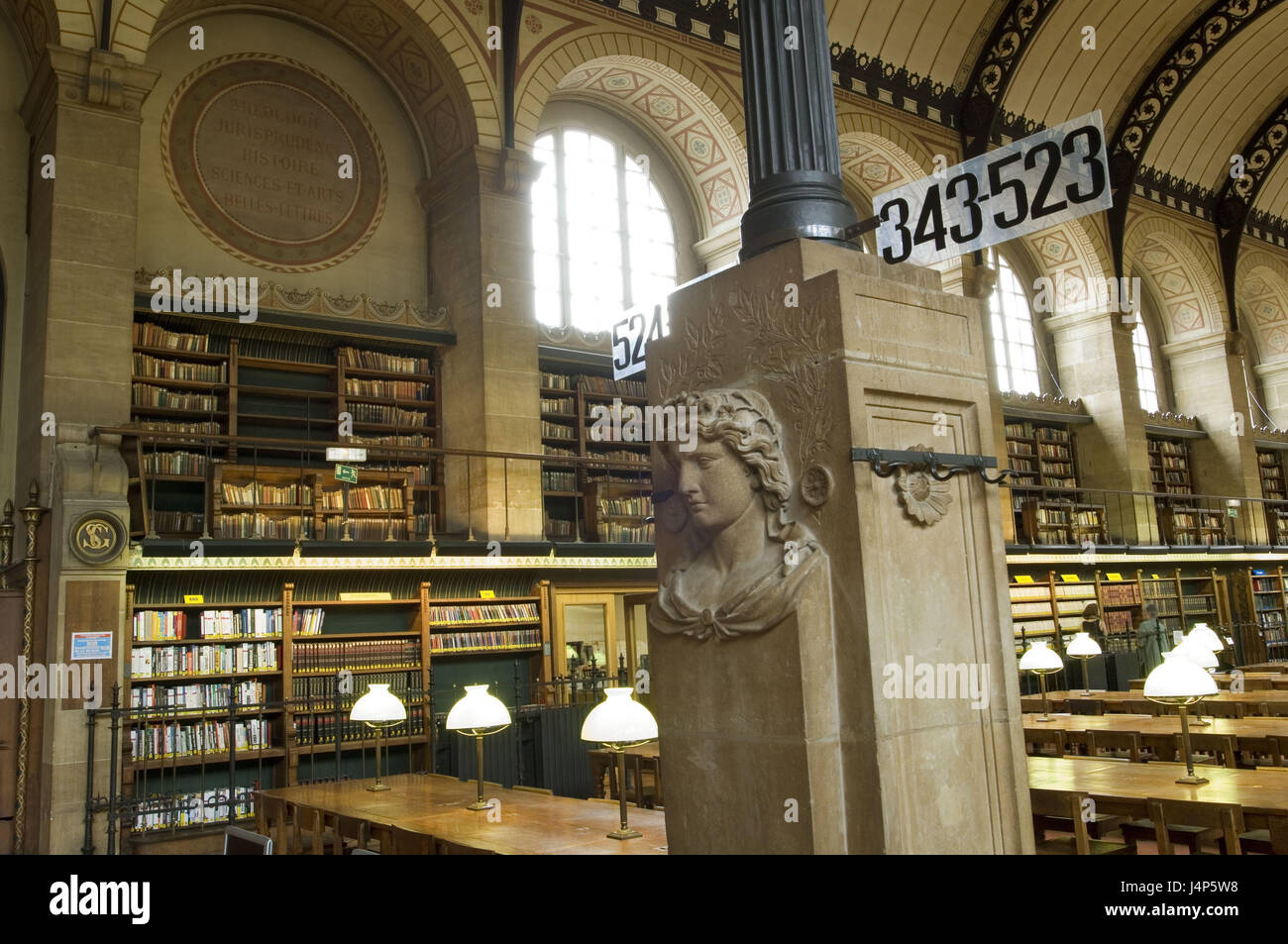 France, Paris, library of Sainte-Genevieve, inside Stock Photo - Alamy