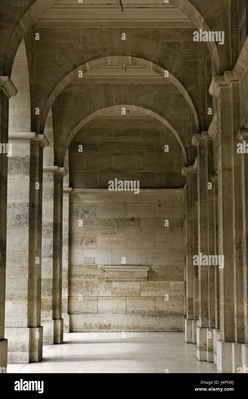 France, Paris, Rue de Vaugirard, arcades Stock Photo - Alamy