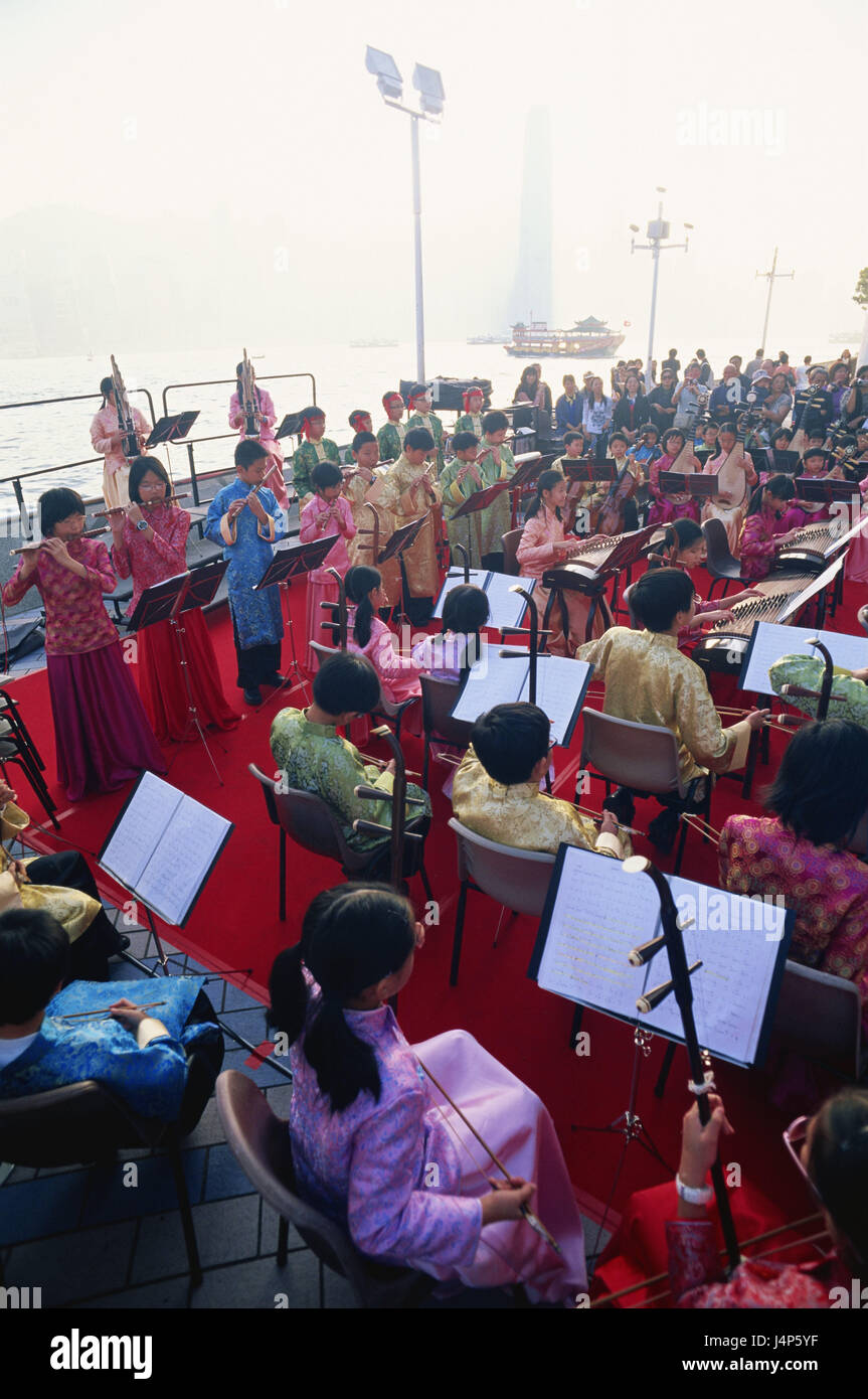 China, Hong Kong, Kowloon, orchestra, music, Asia, town, city ...