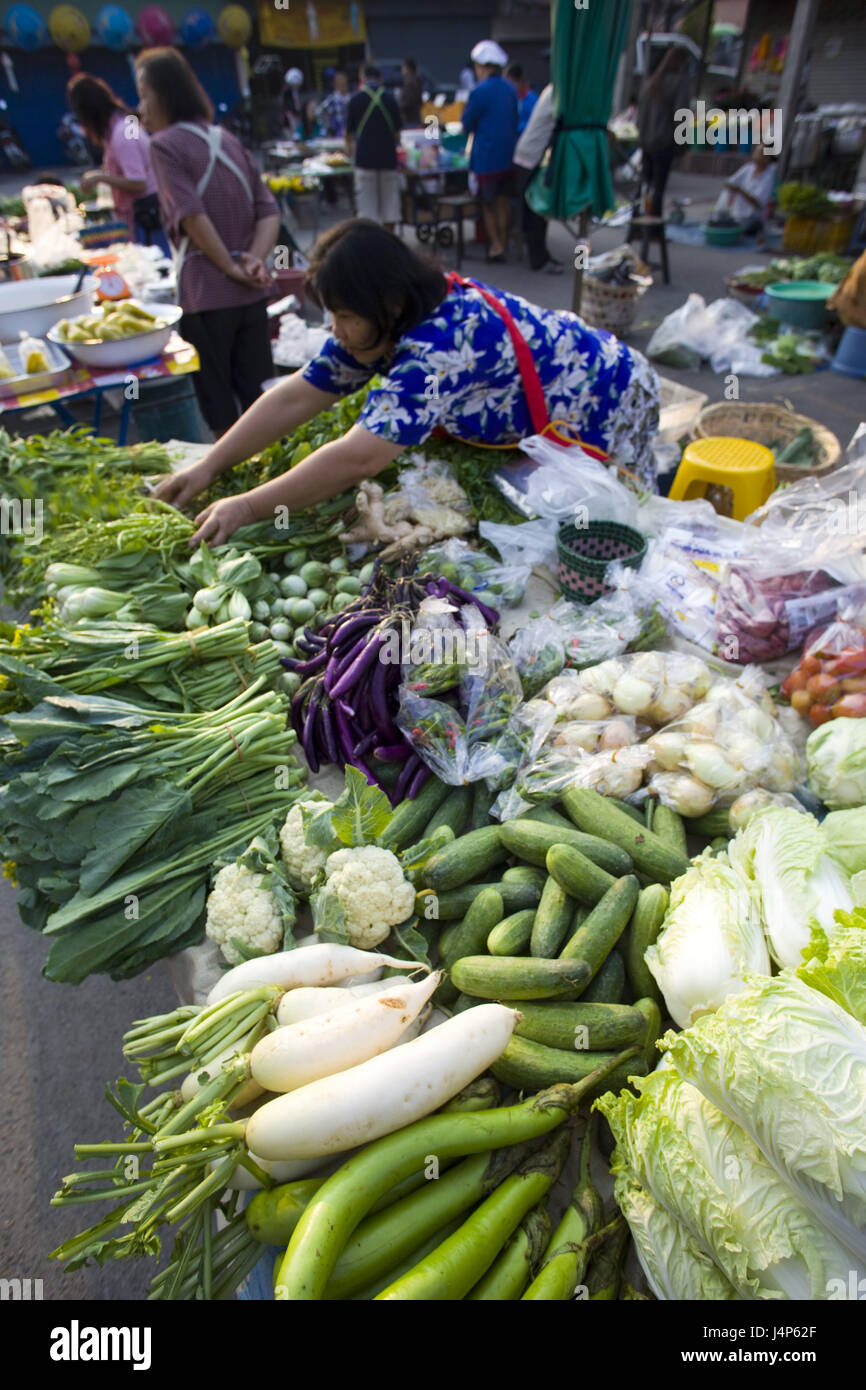 Thailand, market scene Stock Photo - Alamy