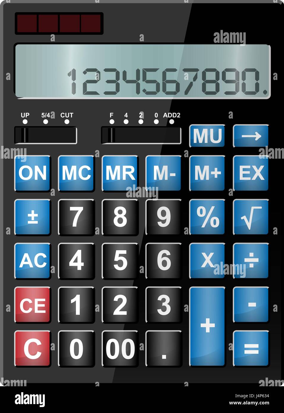 Digital pocket calculator Stock Vector Images - Alamy