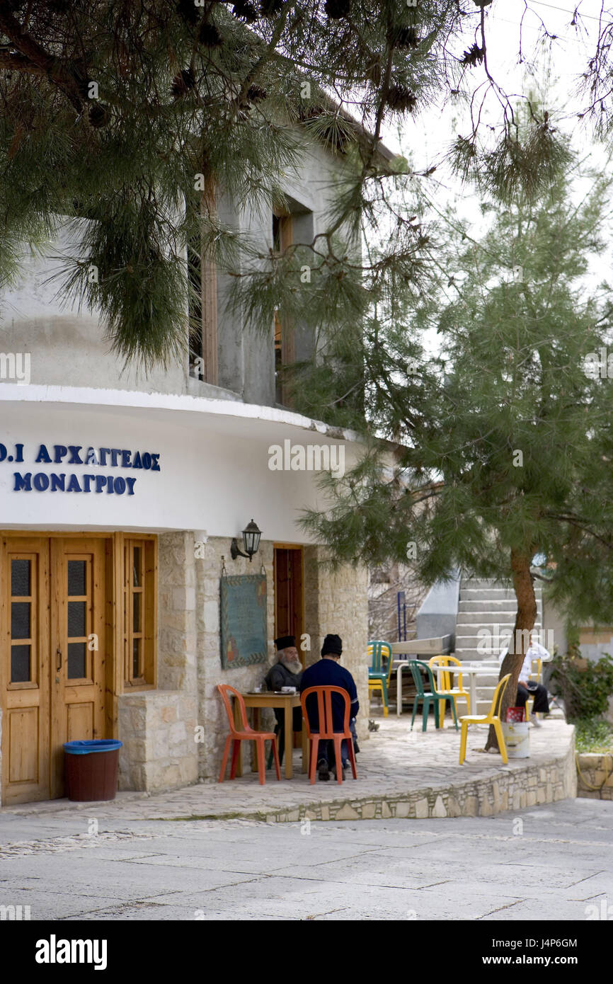 Cyprus, Monagri, cafe, outside, Mediterranean island, island, inland ...