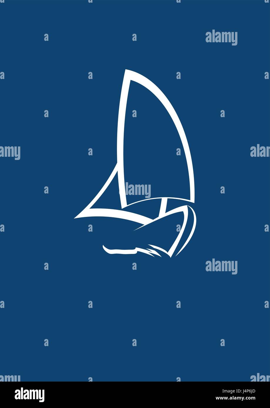 Motor yacht sailing on Stock Vector Images - Alamy