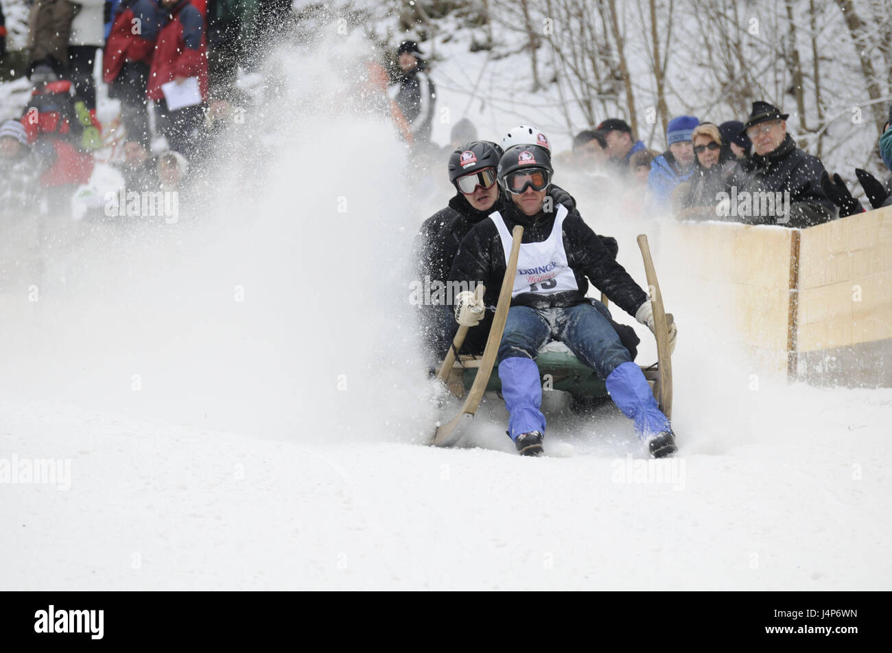 Horn slide races, Germany, Upper Bavaria, Garmisch-Partenkirchen ...