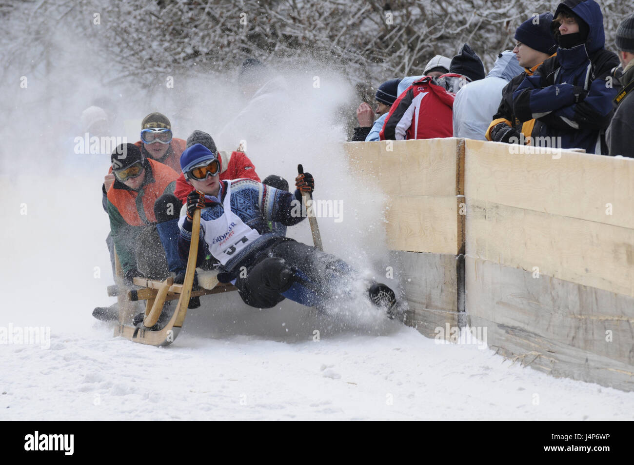 Horn slide races, Germany, Upper Bavaria, Garmisch-Partenkirchen ...