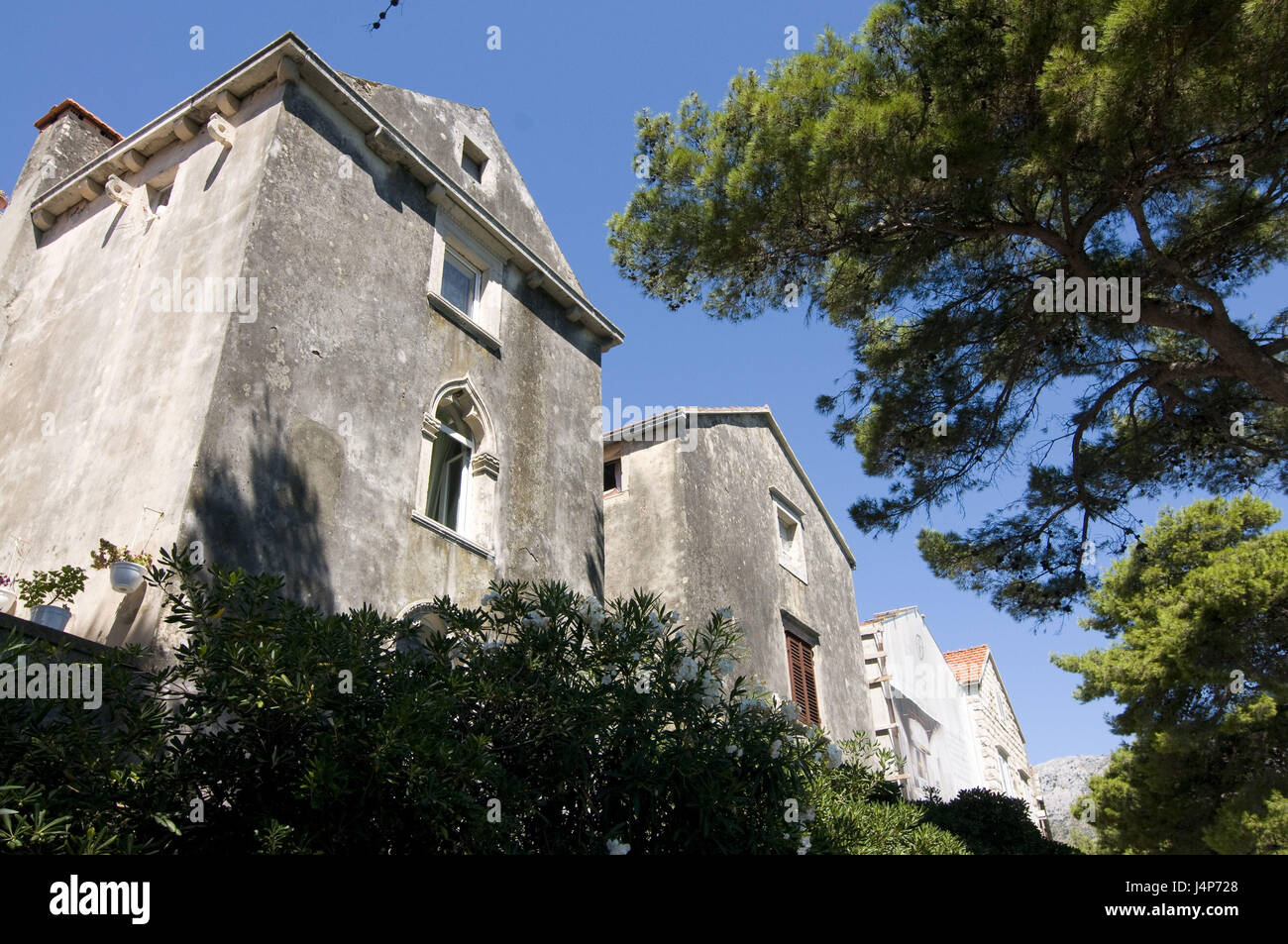 Croatia, Korcula, houses, old, detail Stock Photo - Alamy