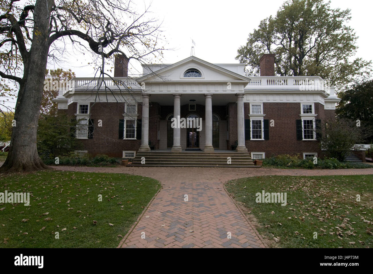 The USA, Virginia, Charlottesville, building, Monticello Stock Photo ...