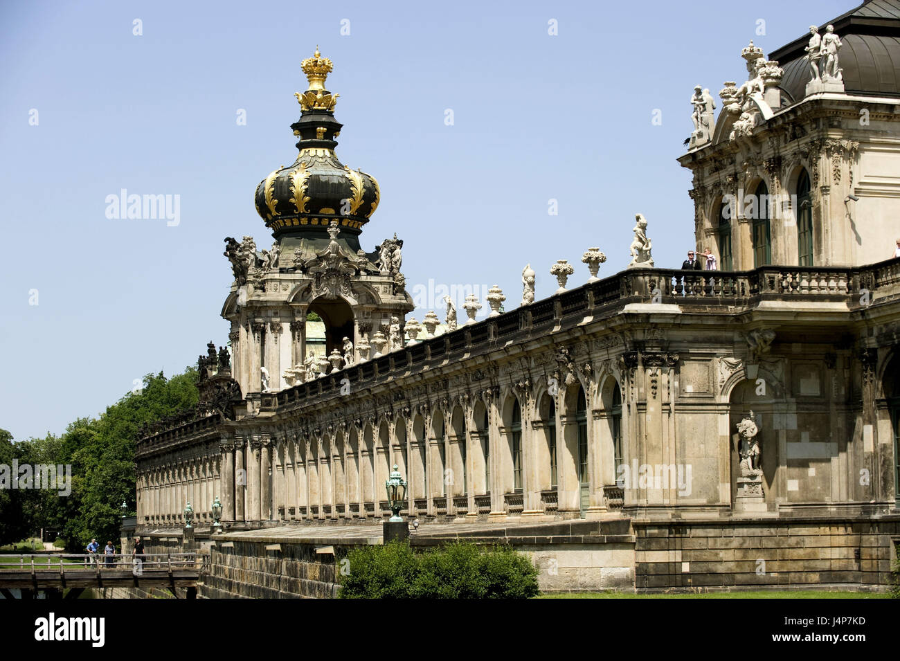 Germany, Saxony, Dresden, Old Town, kennel, crown goal Stock Photo - Alamy