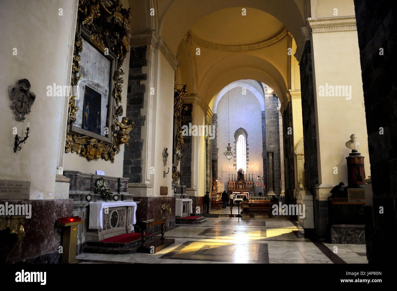 Italy, island Sicily, Catania, cathedral, interior shot Stock Photo - Alamy
