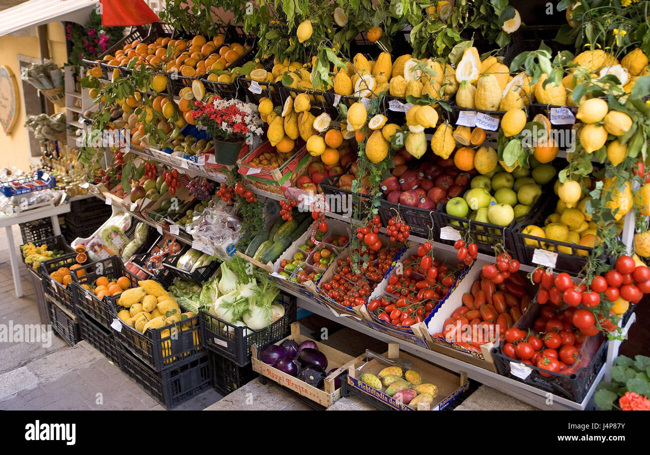 Italy, island Sicily, Taormina, fruit business, product, detail Stock ...