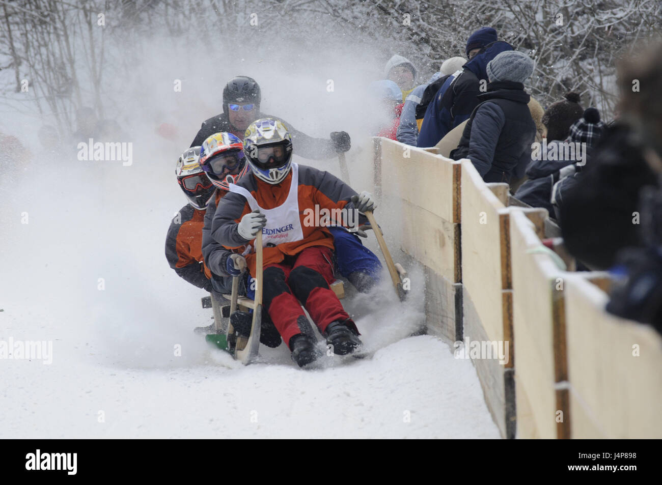 Horn slide races, Germany, Upper Bavaria, Garmisch-Partenkirchen ...