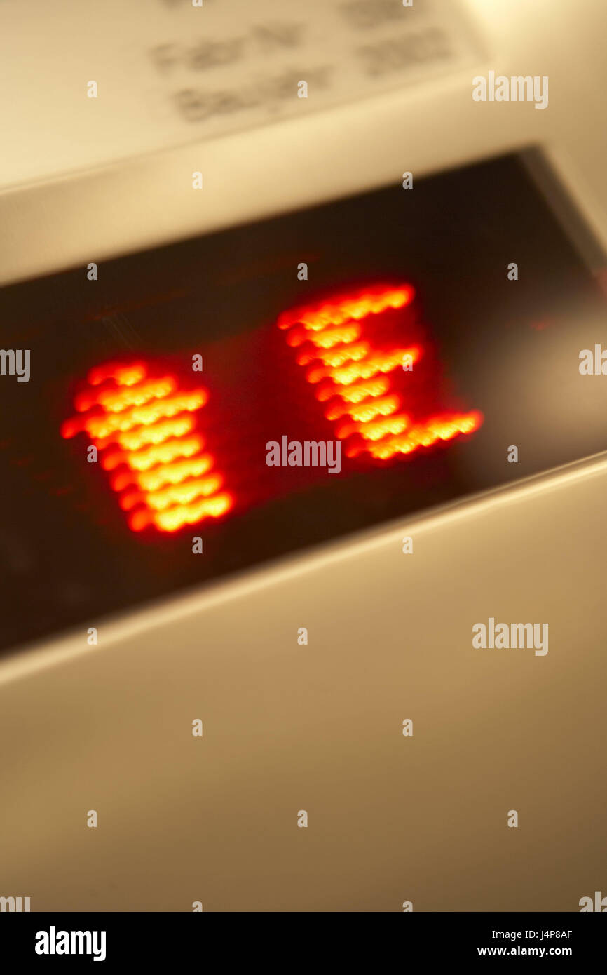 Lift, detail, digital display, floor, blur, passenger lift, lift ...