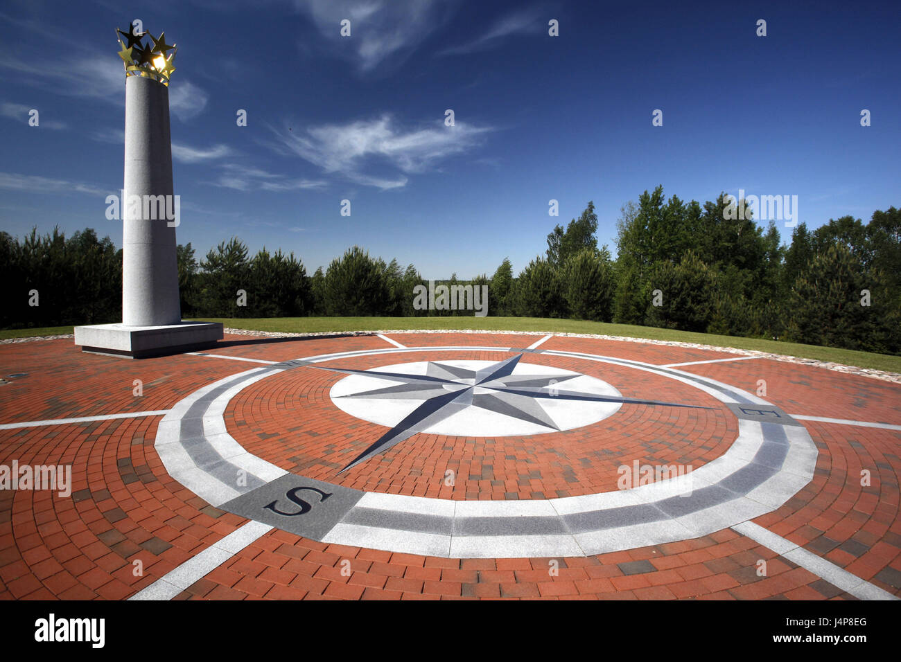 Compass rose mosaic hi-res stock photography and images - Alamy