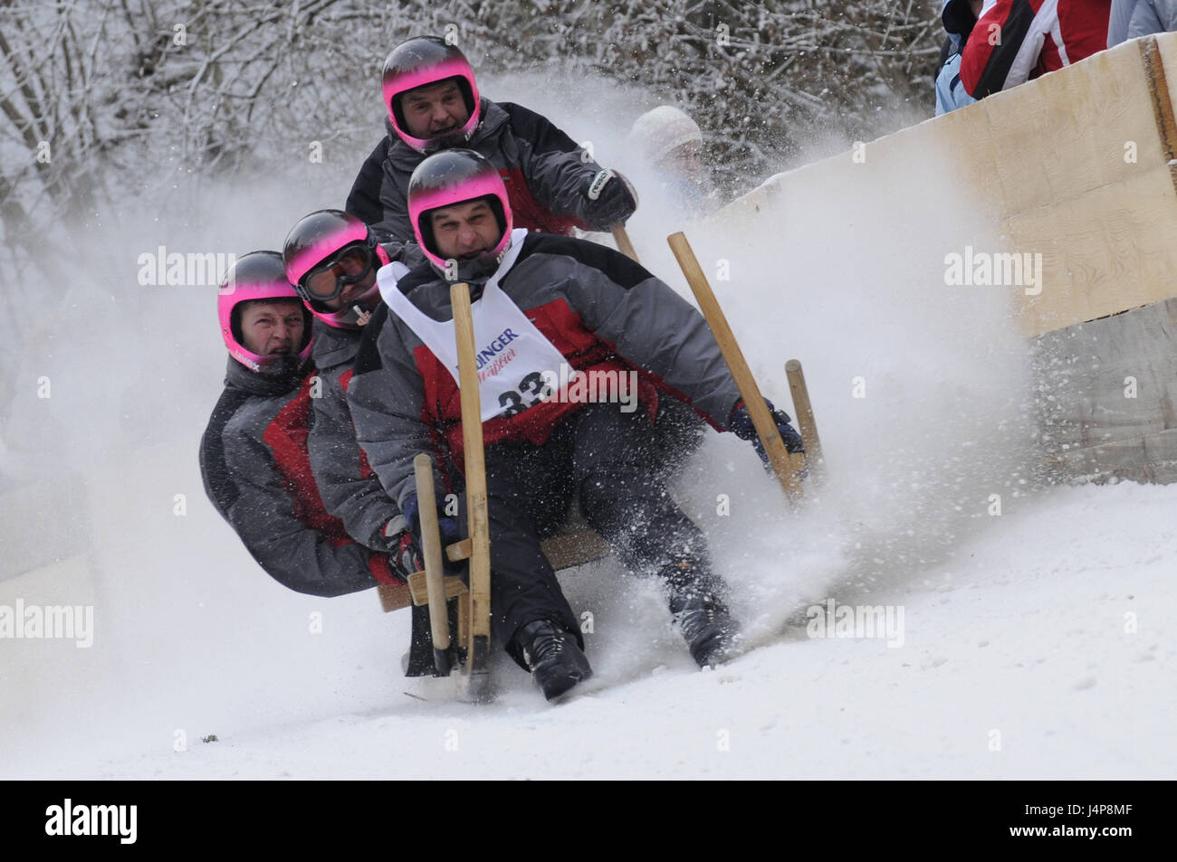 Horn slide races, Germany, Upper Bavaria, Garmisch-Partenkirchen ...