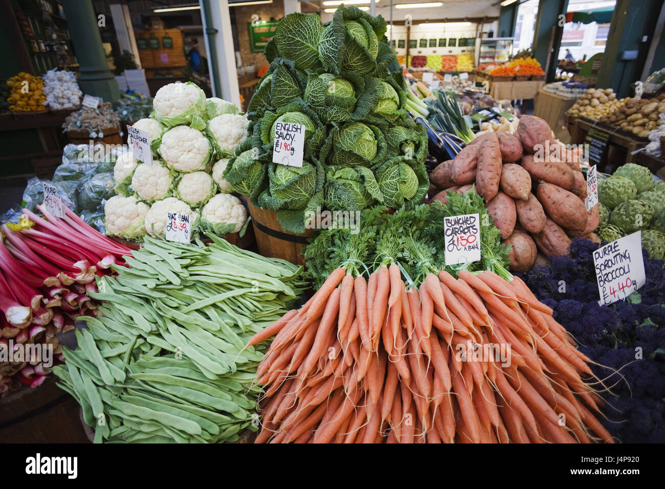 England, London, Southwark, borough Market, vegetable state Stock Photo ...