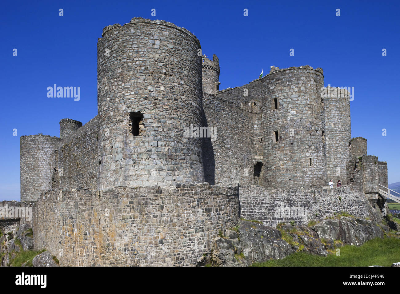 Harlech castle gwynedd wales hi-res stock photography and images - Alamy
