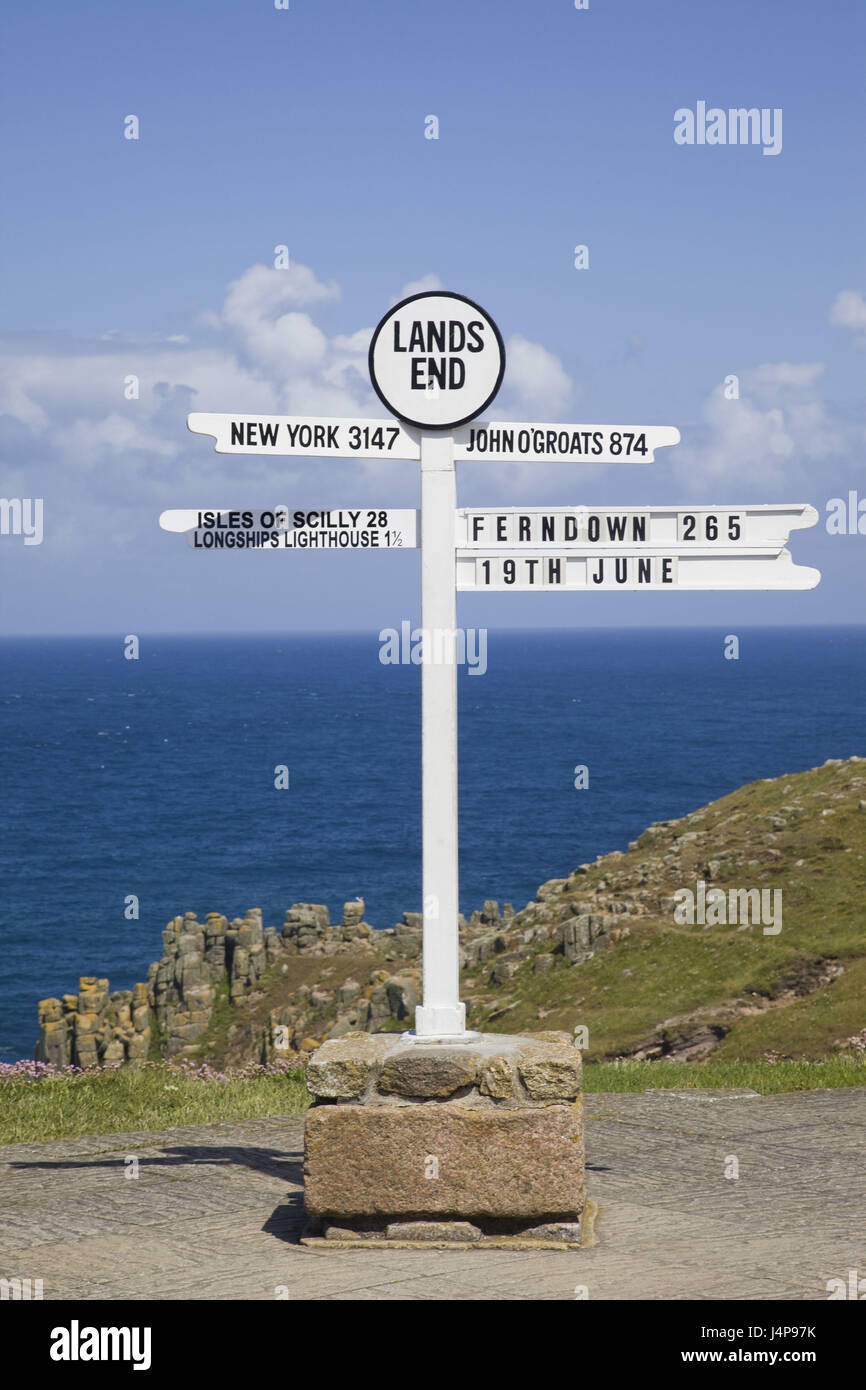 Country Signpost Cornwall High Resolution Stock Photography and Images ...