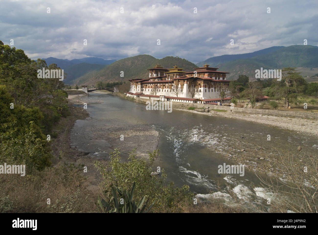Dzong, castle fortress, Punakha, Bhutan Stock Photo - Alamy