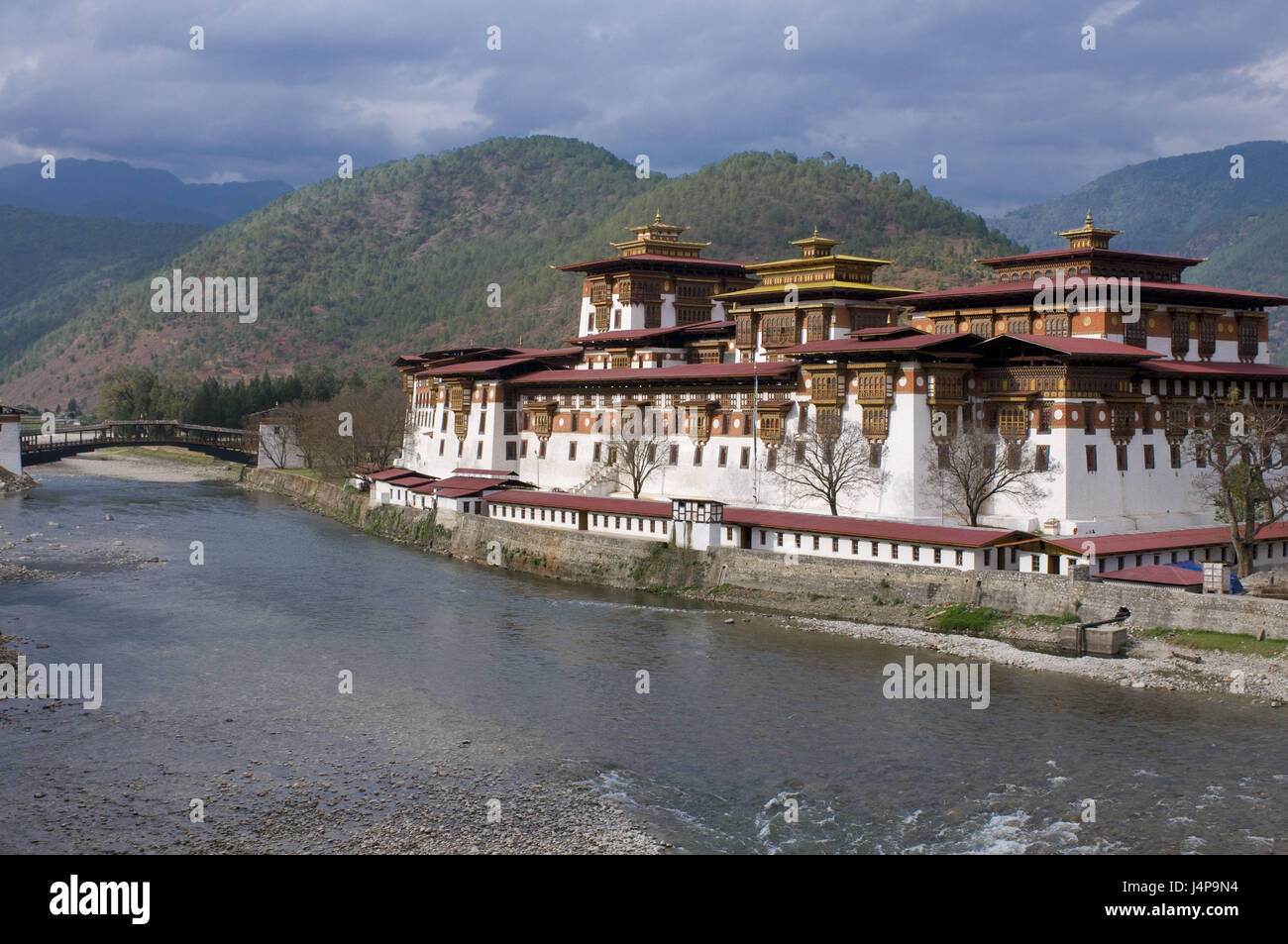 Dzong, castle fortress, Punakha, Bhutan Stock Photo - Alamy