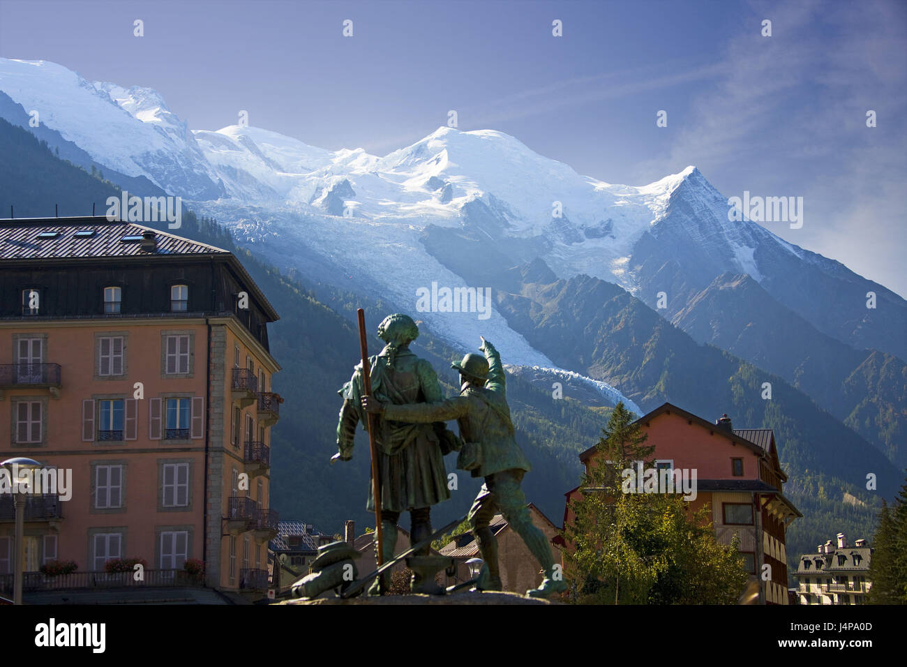 France, Chamonix, Montblanc, monument Stock Photo - Alamy
