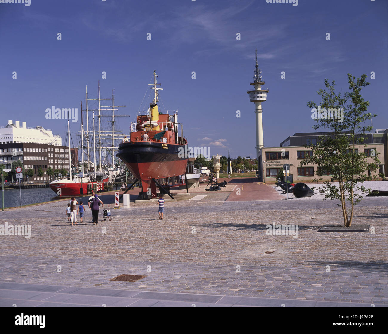 Germany, Bremerhaven, inland harbour, German navigation museum, ships ...