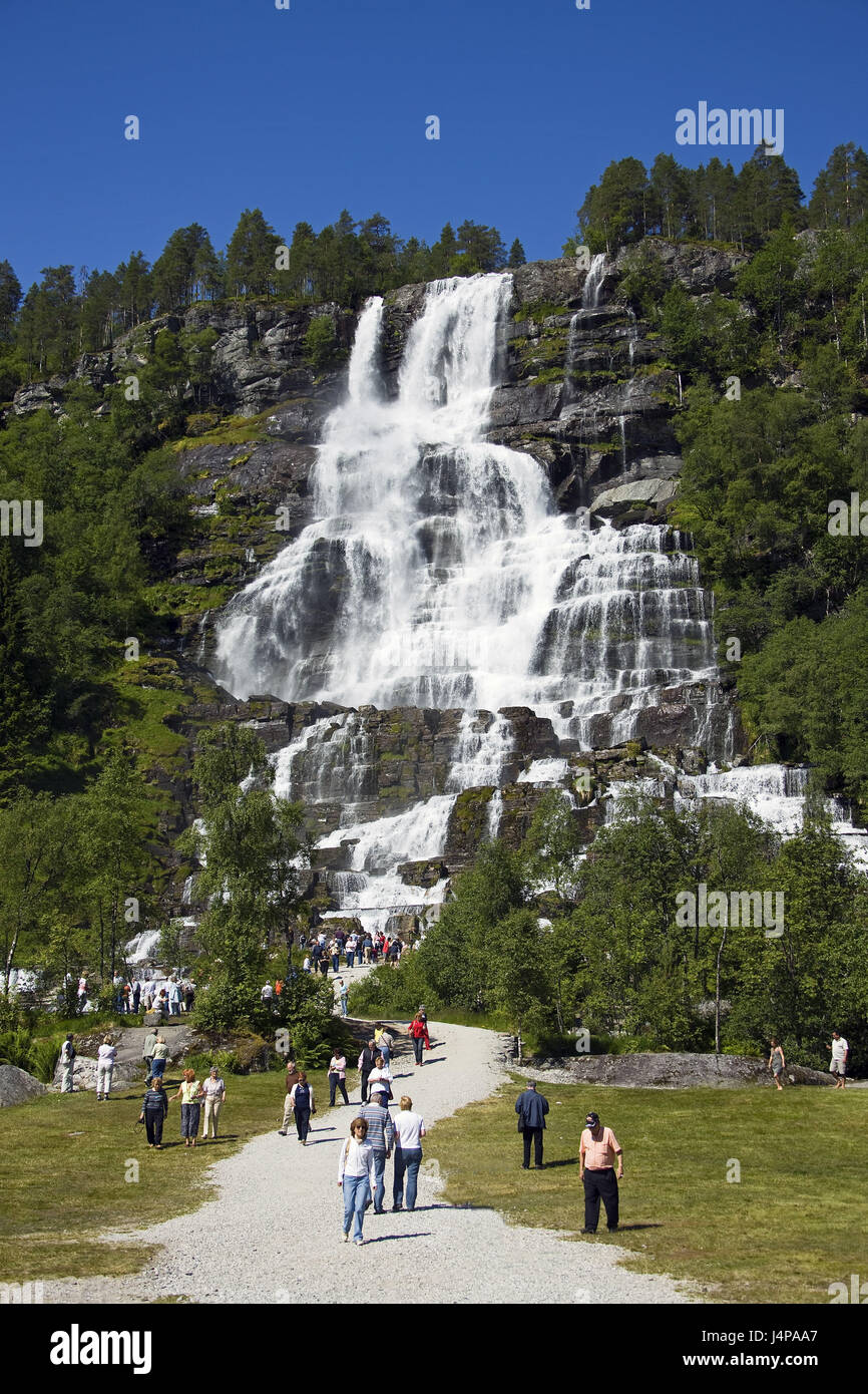 Tvindefossen waterfall voss norway hi-res stock photography and images ...