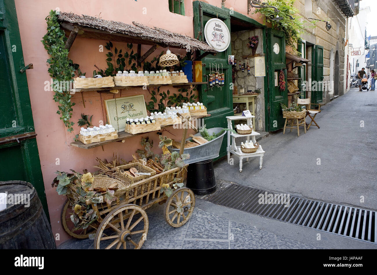 Italy, Ischia, Forio, Old Town, souvenir shops, island, town, houses ...