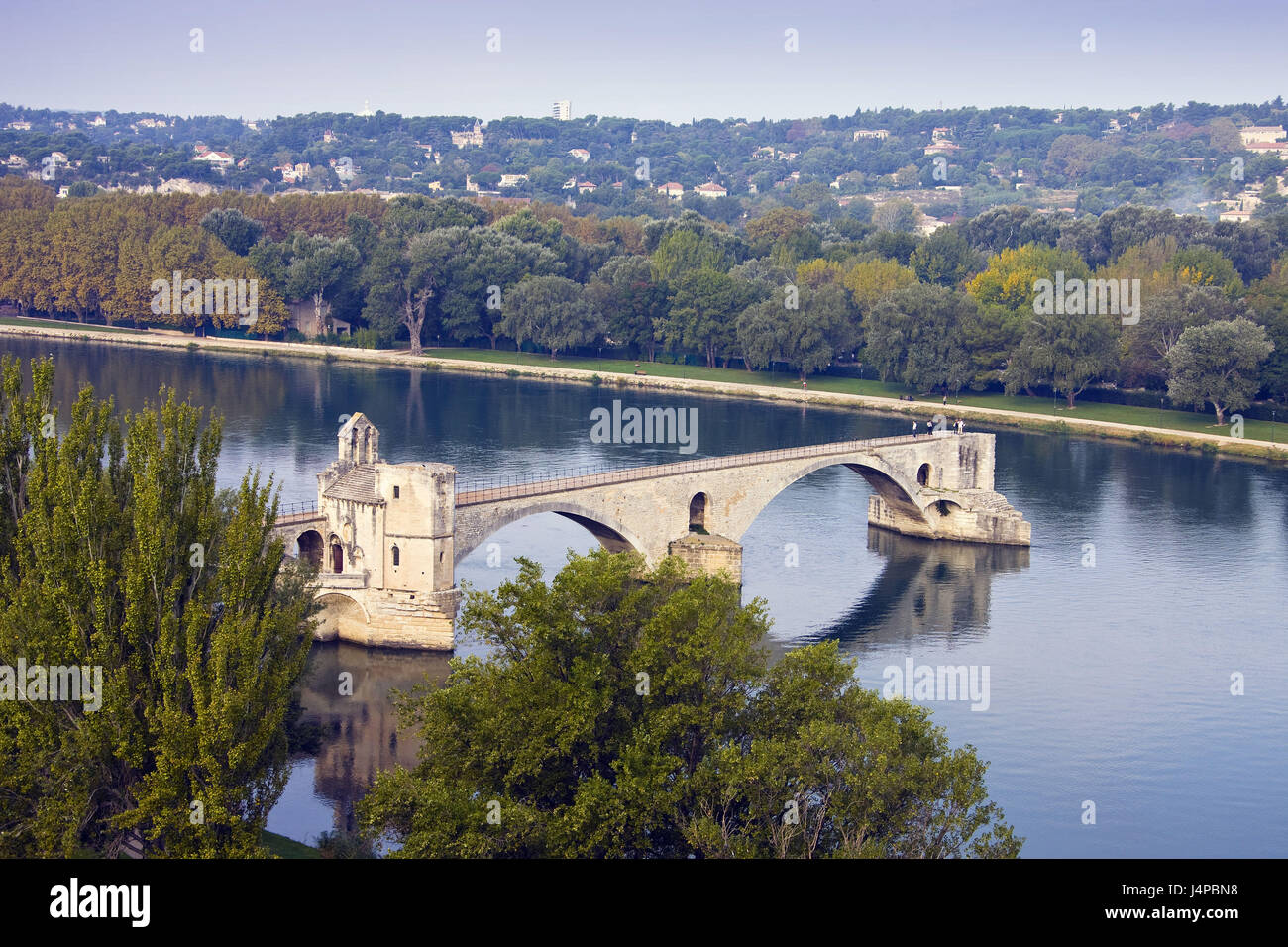France, Avignon, town view, bridge, Pont de Avignon Stock Photo - Alamy